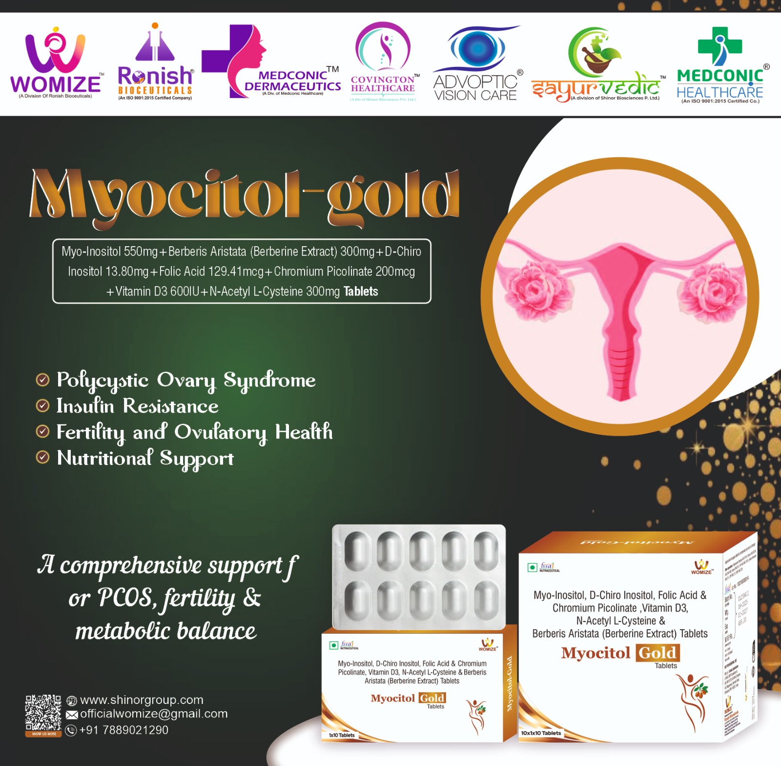 Monopoly Pharma Franchise for MYO-INOSITOL and N-ACETYL-L-CYSTEINE Tablets